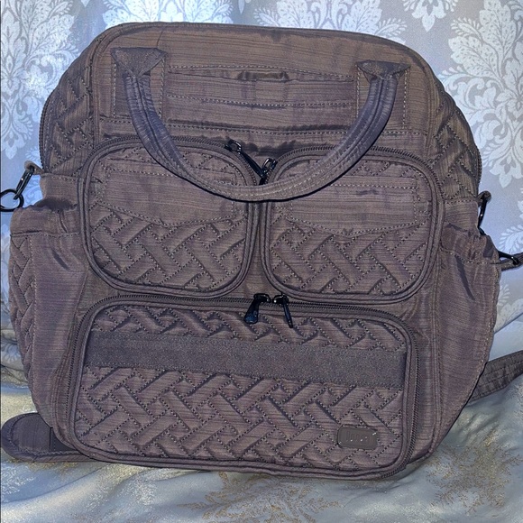 lug | Bags | Lug Gray Mini Puddle Jumper Zipper Close Travel Bag With ...